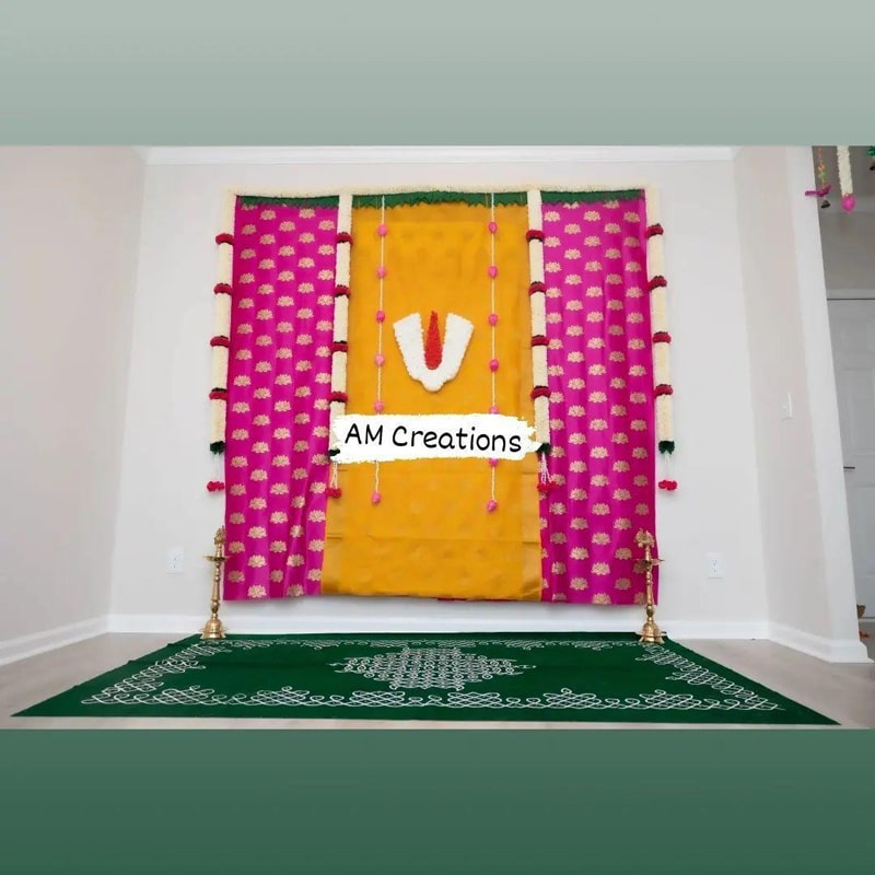 Yellow/pink Backdrop Set – AM Creations