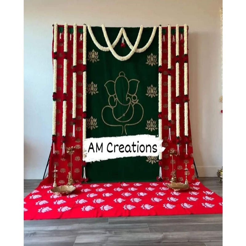 Ganesha Backdrop Set – AM Creations