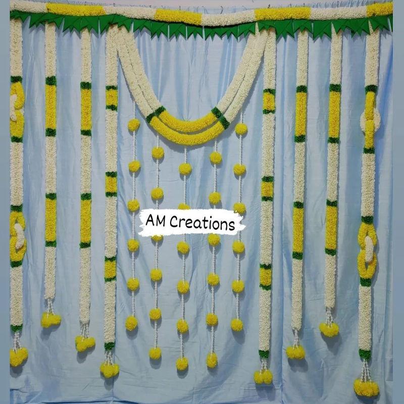 Yellow/White Backdrop Set – AM Creations